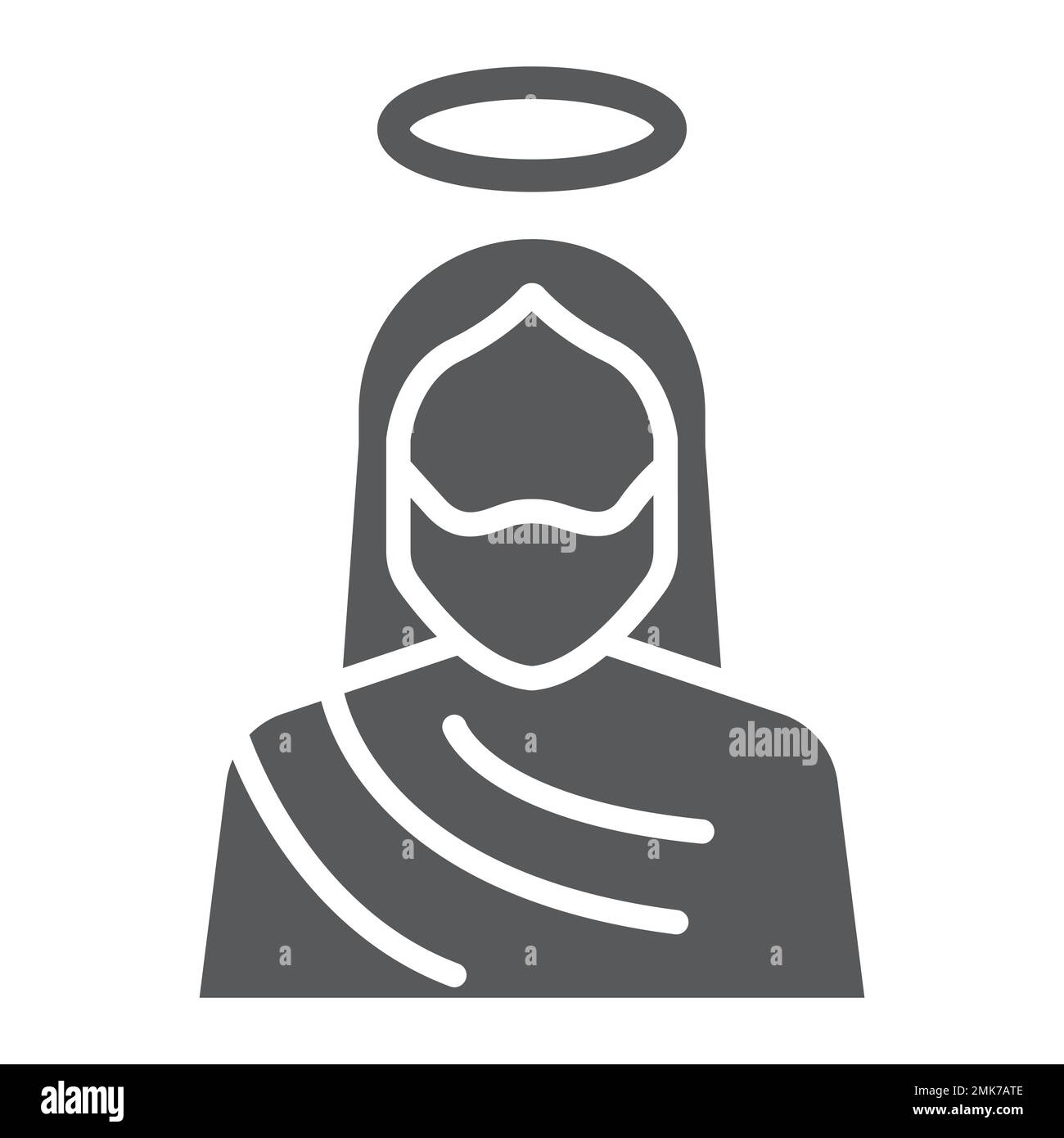 Jesus christ catholic faceless outline Stock Vector Images - Alamy