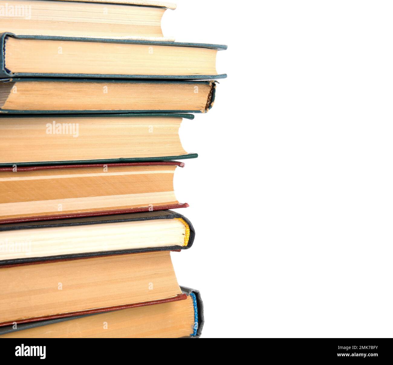 Collection of different books isolated on white Stock Photo - Alamy