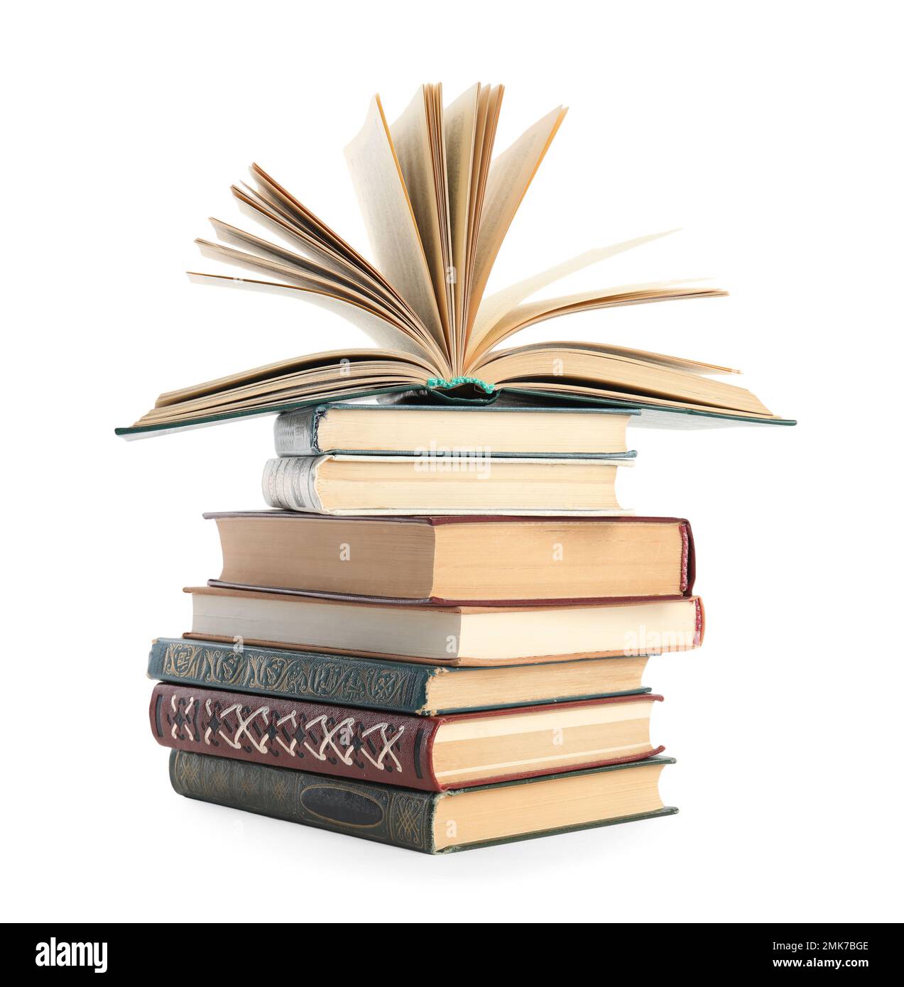 Collection of different books isolated on white Stock Photo - Alamy