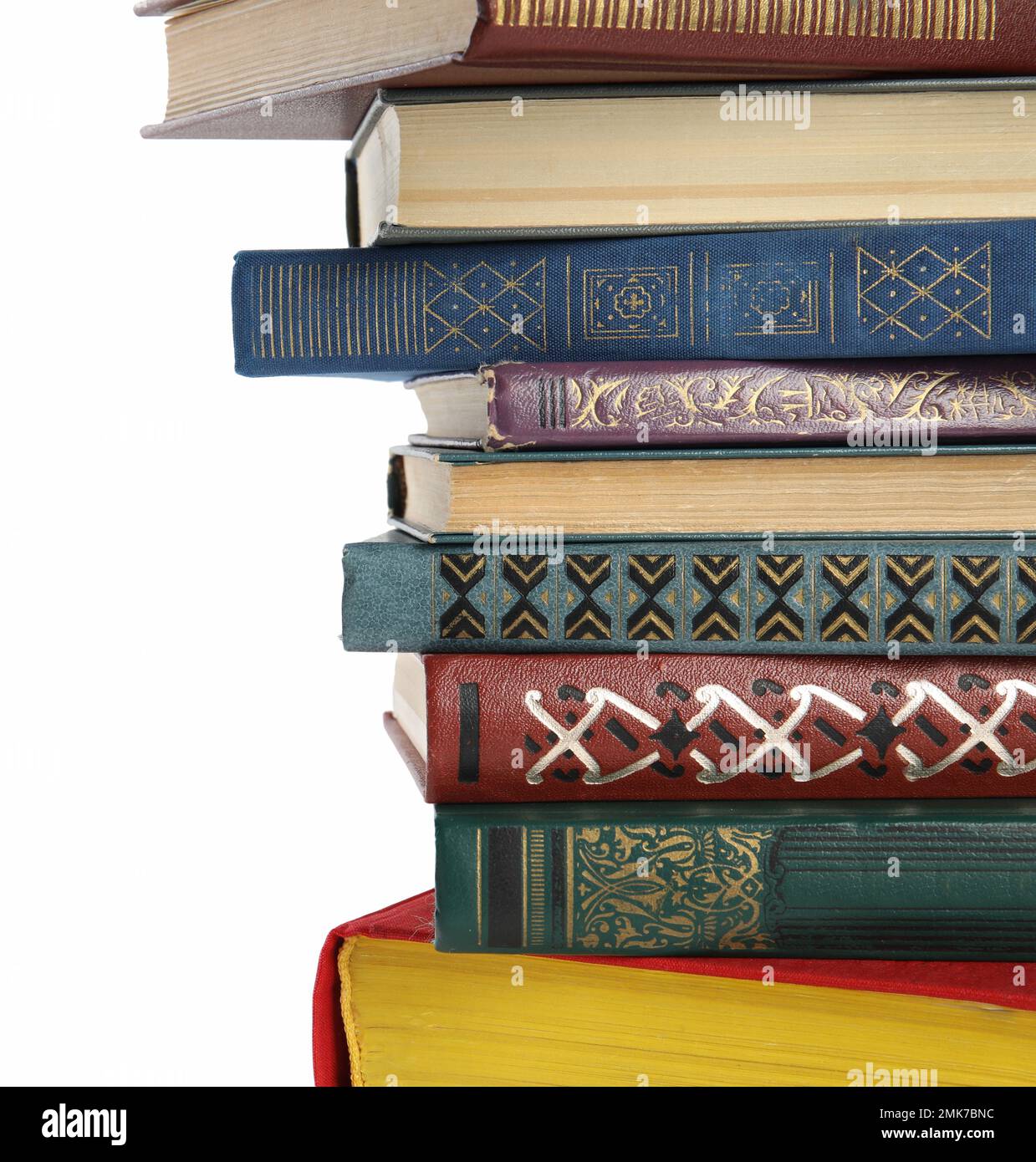 Collection of different books isolated on white Stock Photo - Alamy