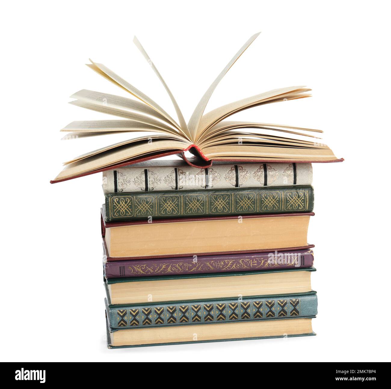 Collection of different books isolated on white Stock Photo - Alamy