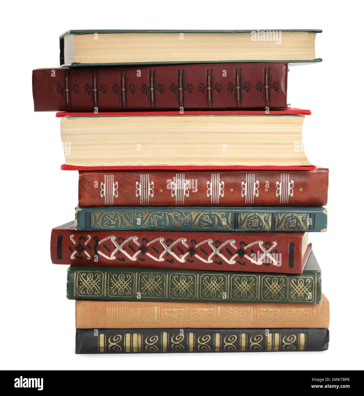 Collection of different books isolated on white Stock Photo - Alamy