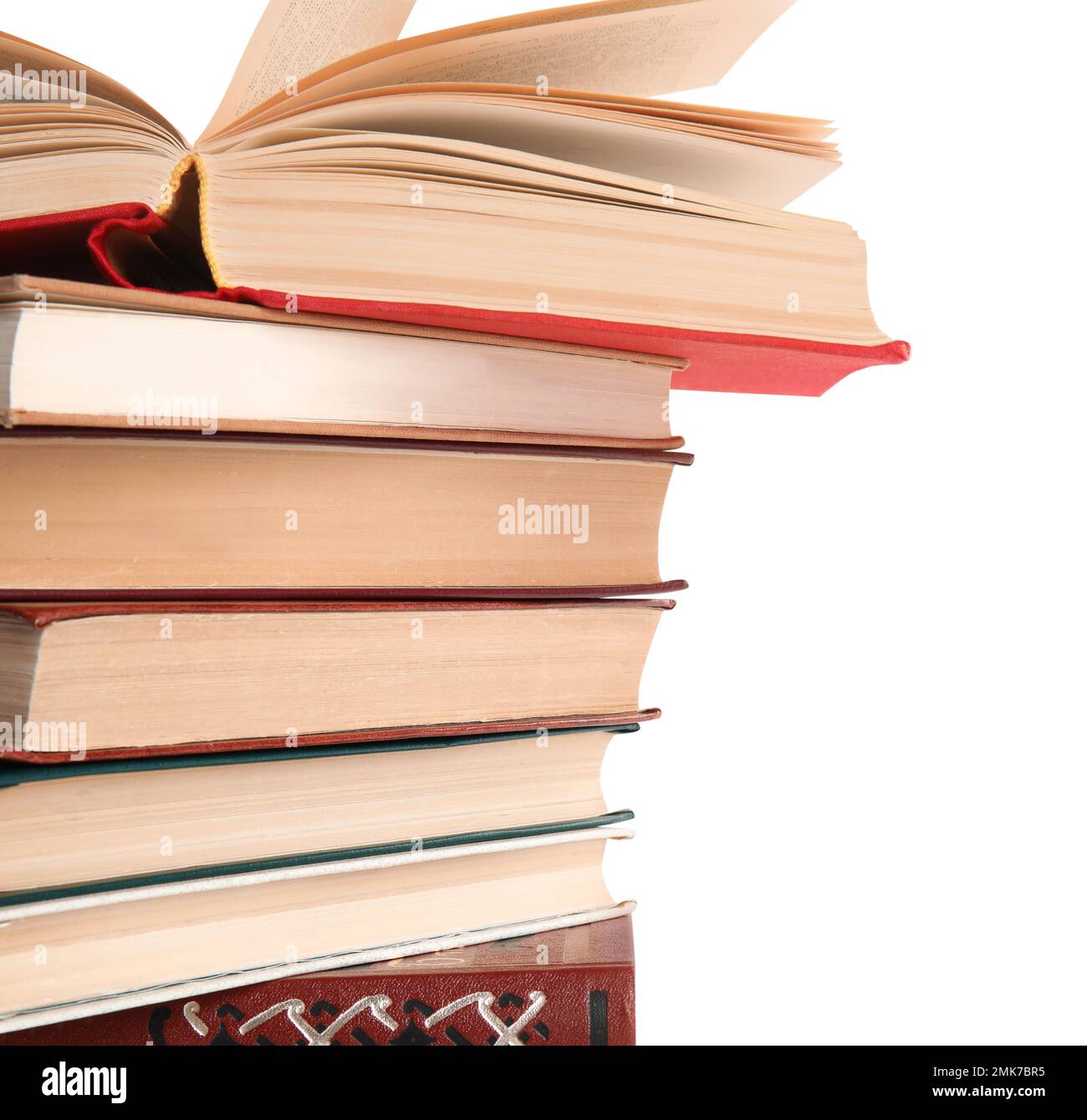Collection of different books isolated on white Stock Photo - Alamy