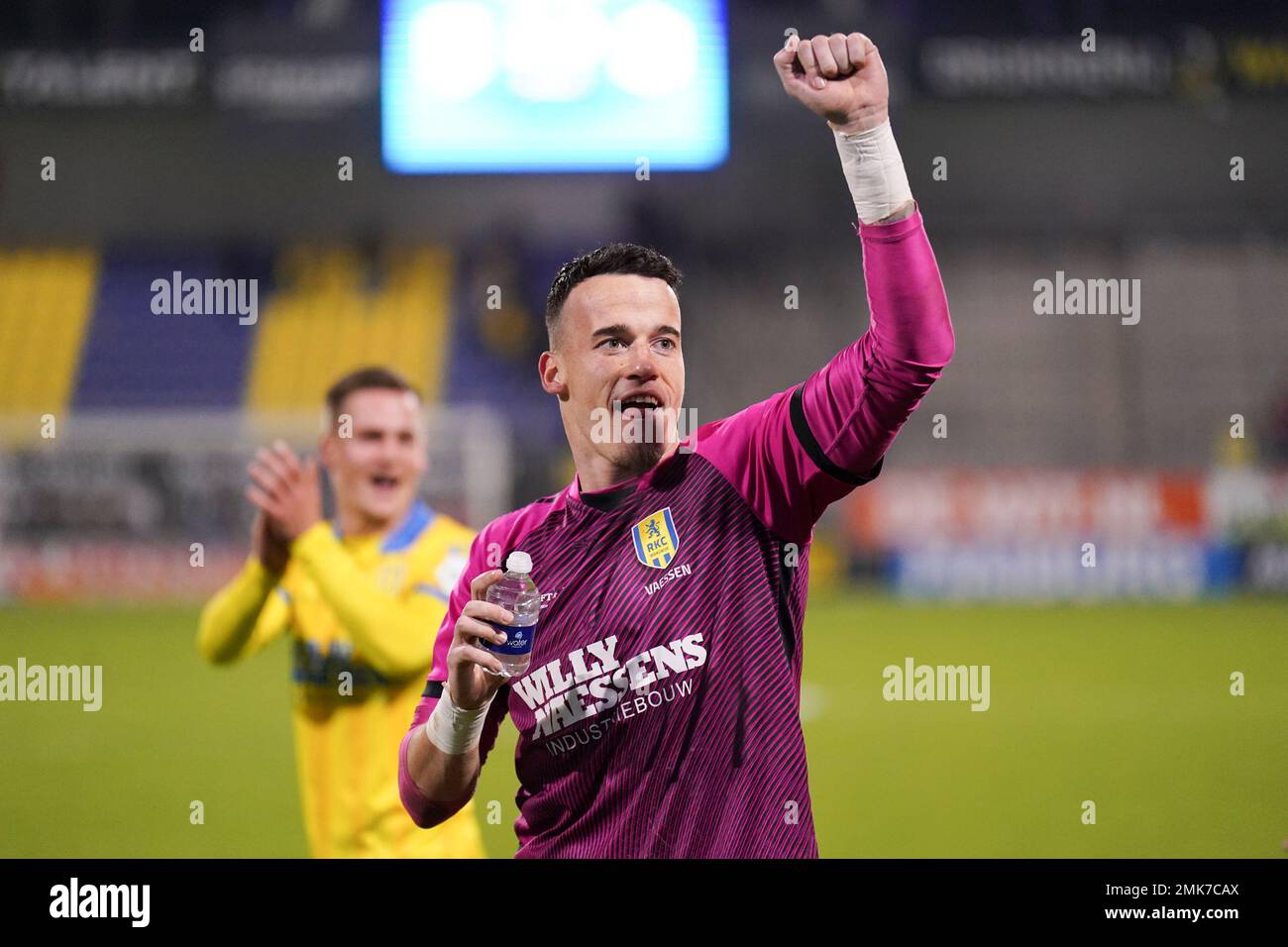 WAALWIJK, NETHERLANDS - JANUARY 28: goalkeeper Etienne Vaessen of RKC ...