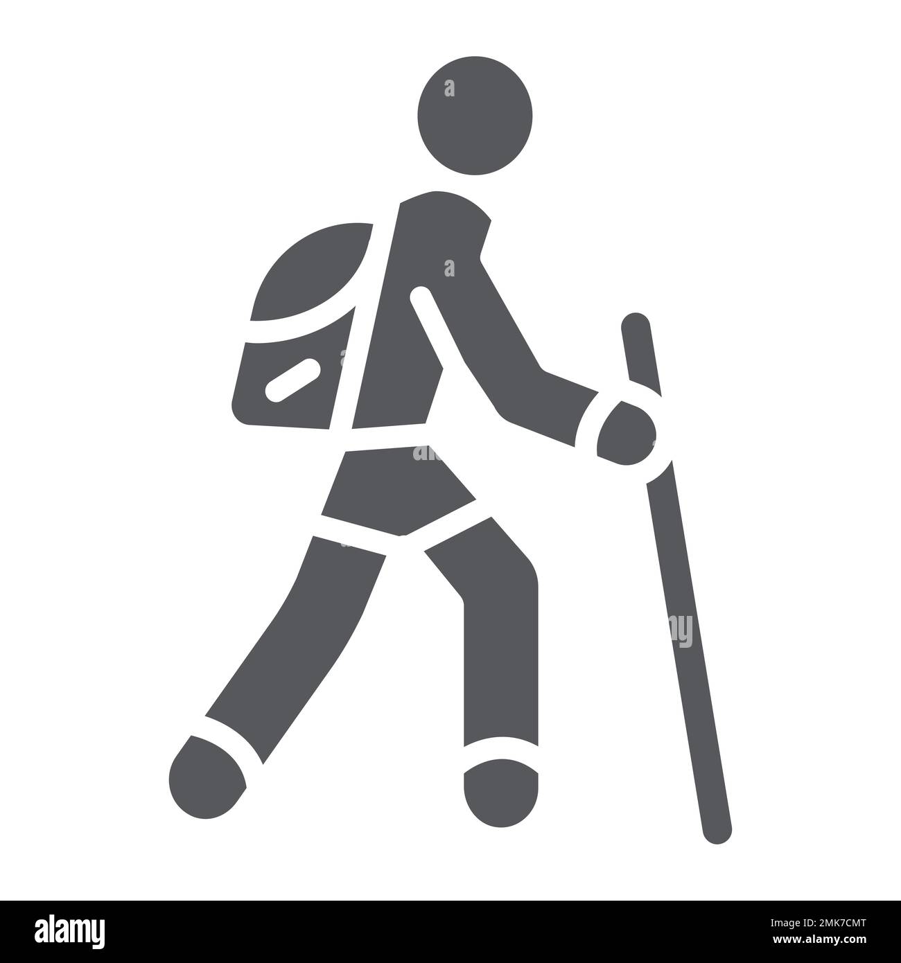 Backpack traveler explorer stick figure Stock Vector Images - Alamy