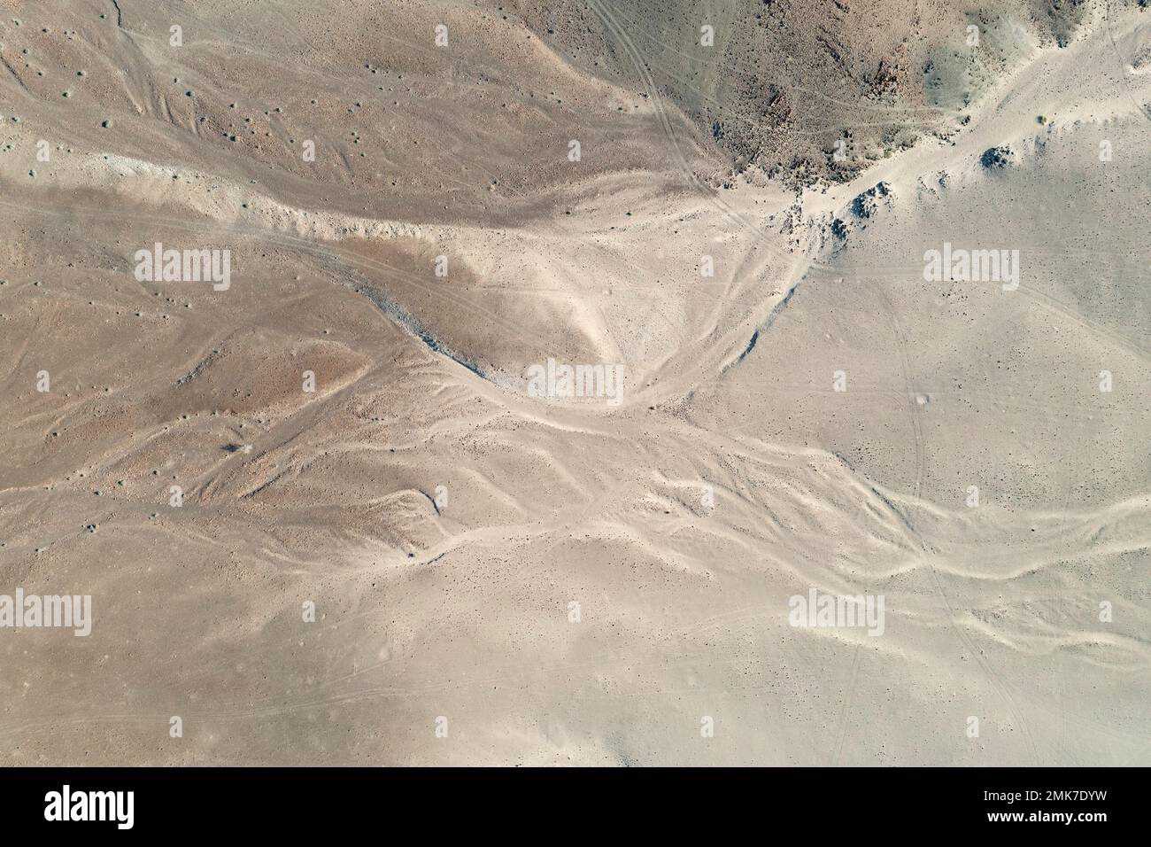 Badlands, aerial view, drone shot, Kaokoland, Kunene Region, Namibia ...