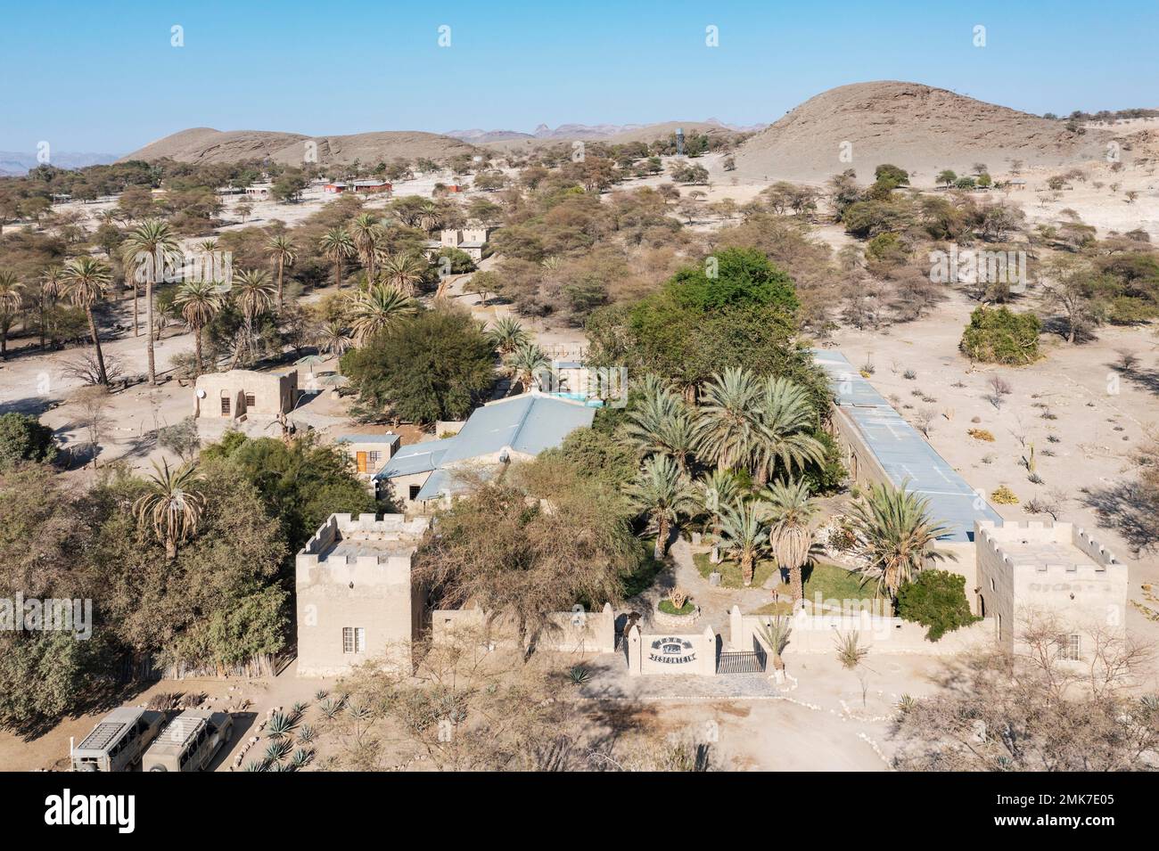 The Fort Sesfontein Lodge in Sesfontein in the close vicinity of the ...
