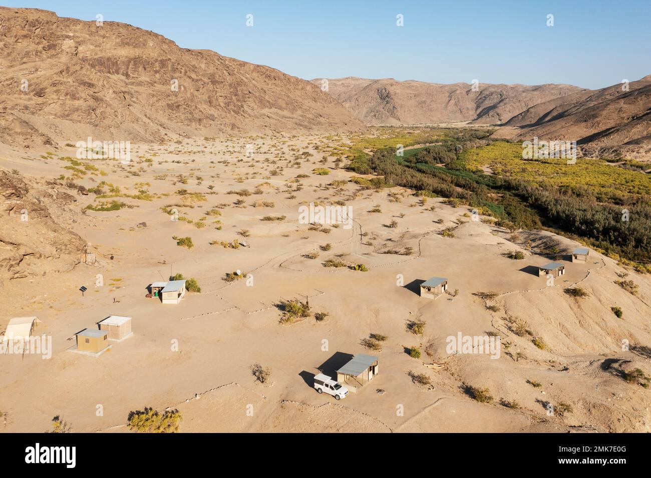 The Elephant Song campsite at the edge of a swampy stretch of the ...