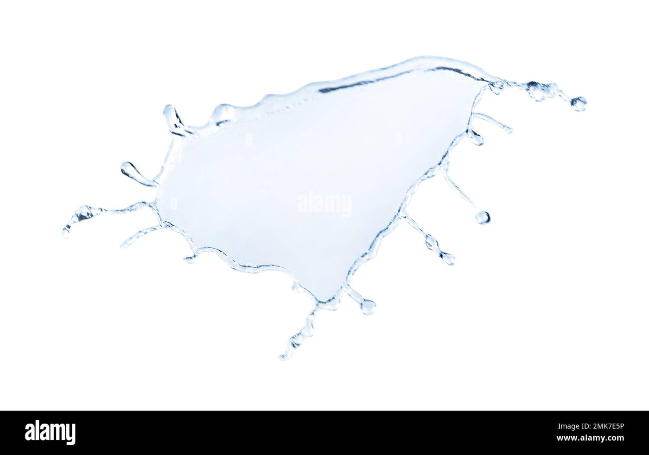 Beautiful clear water splash isolated on white Stock Photo - Alamy