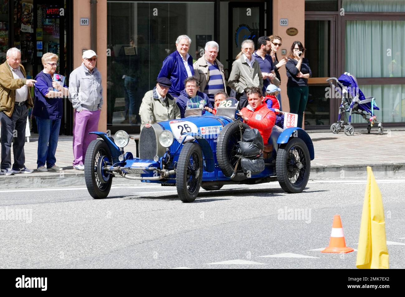 Mille Miglia 2014, No. 26 Bugatti T 37, built 1927 Vintage car race ...