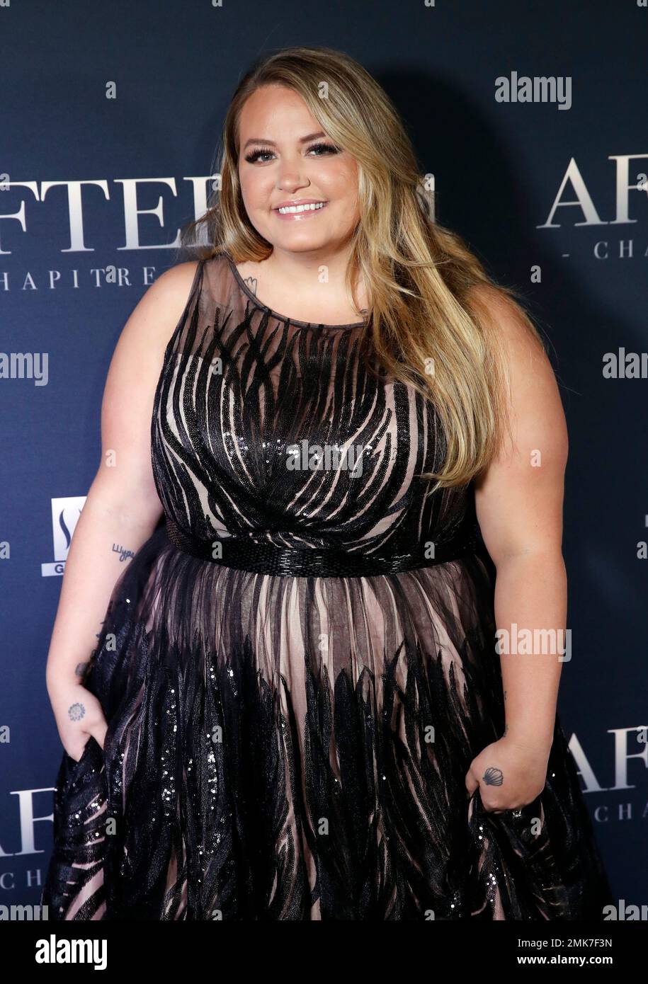 Writer Anna Todd poses before the screening of the film After - Chapter ...