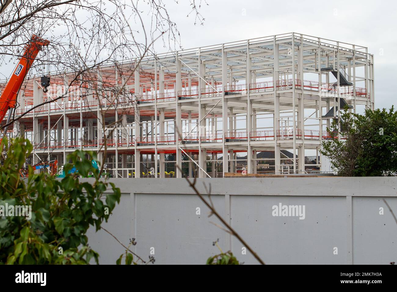 Slough, Berkshire, UK. 28th January, 2023. Work has started on the ...