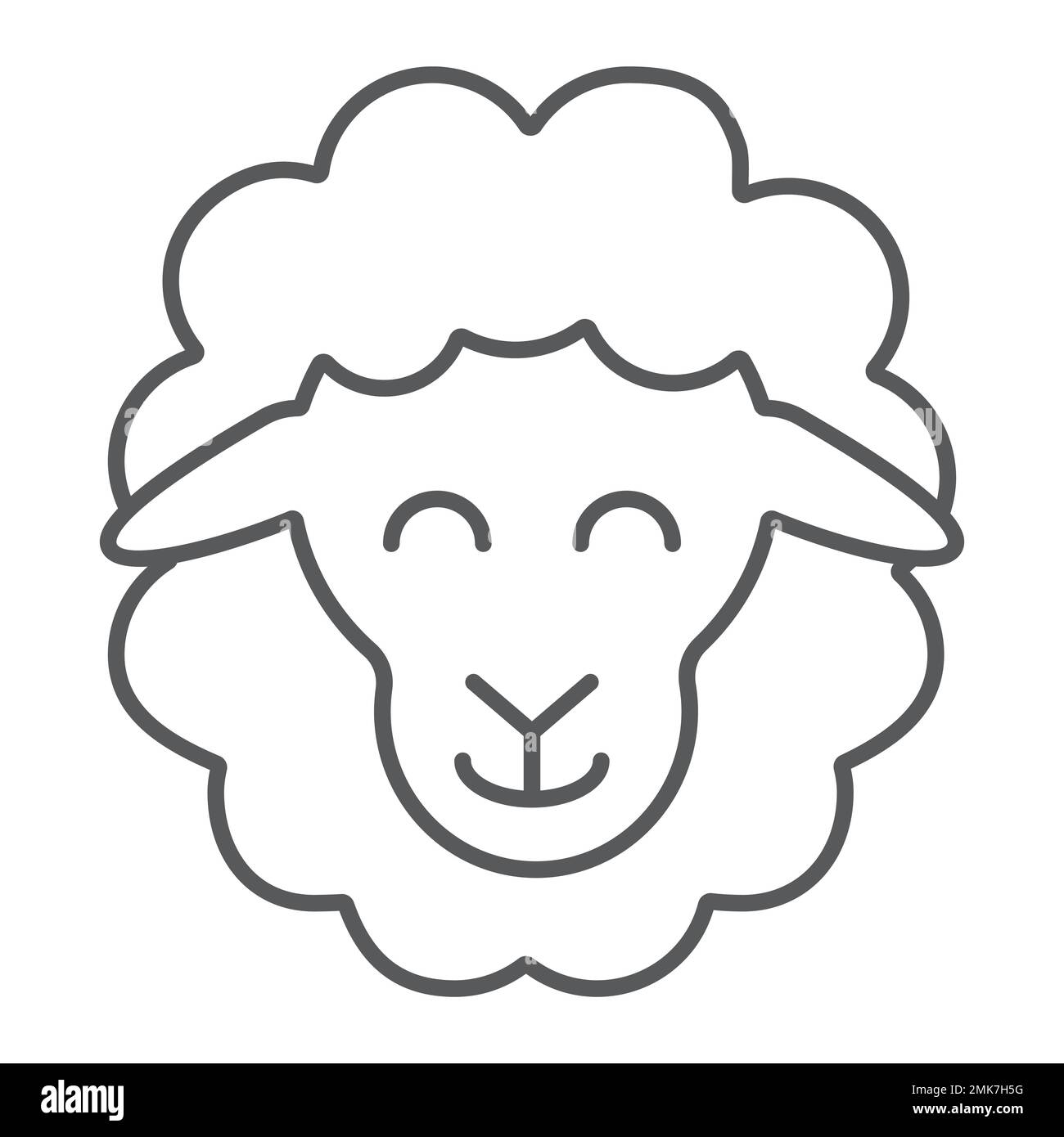 Line drawing sheep hi-res stock photography and images - Alamy