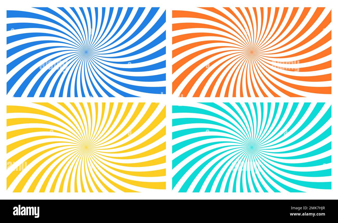 Retro radial spiral sunburst hi-res stock photography and images - Alamy