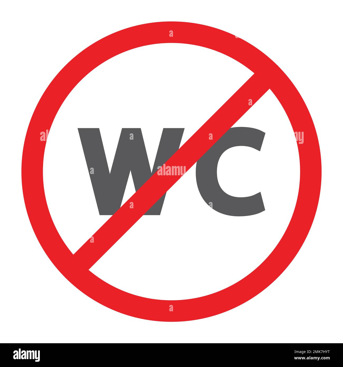No wc glyph icon, prohibited and closed, no restroom sign, vector ...