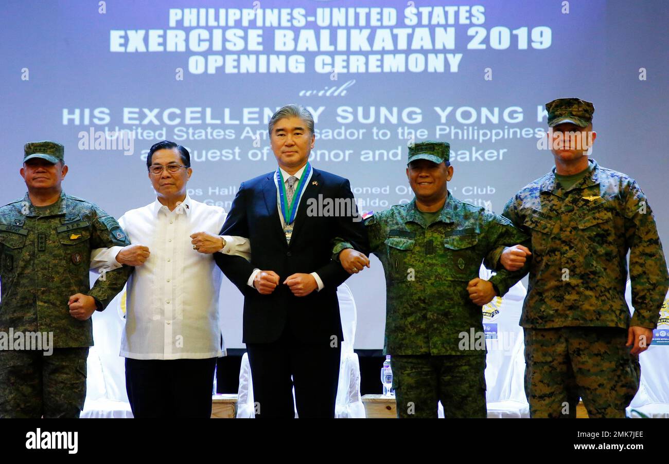 From left, Philippine Armed Forces Southern Luzon Command Chief Lt. Gen ...