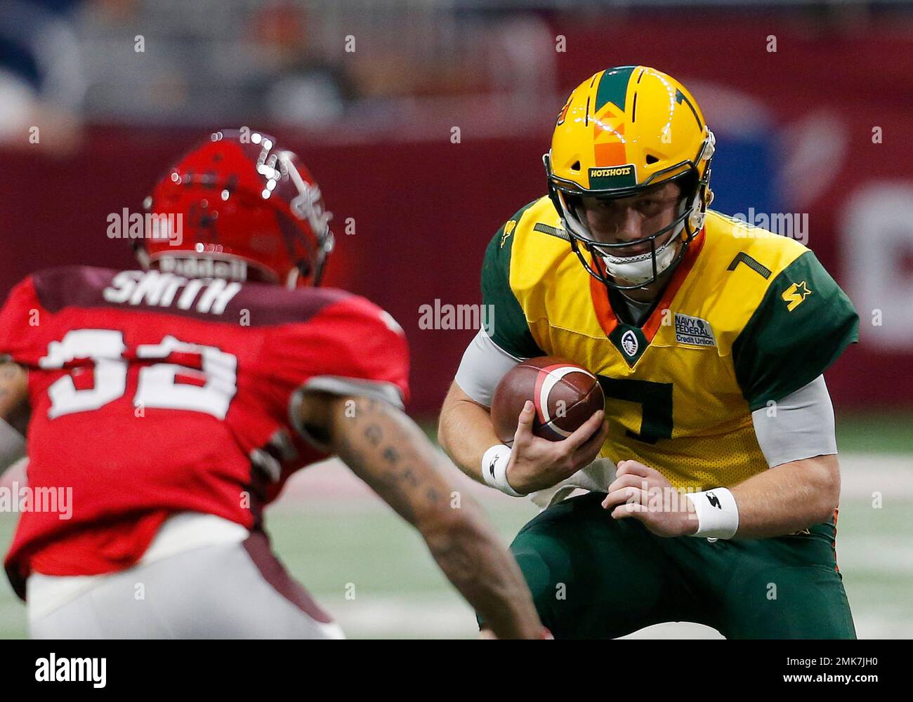 Arizona Hot Shots quarterback John Wolford (7) runs with the ball ...