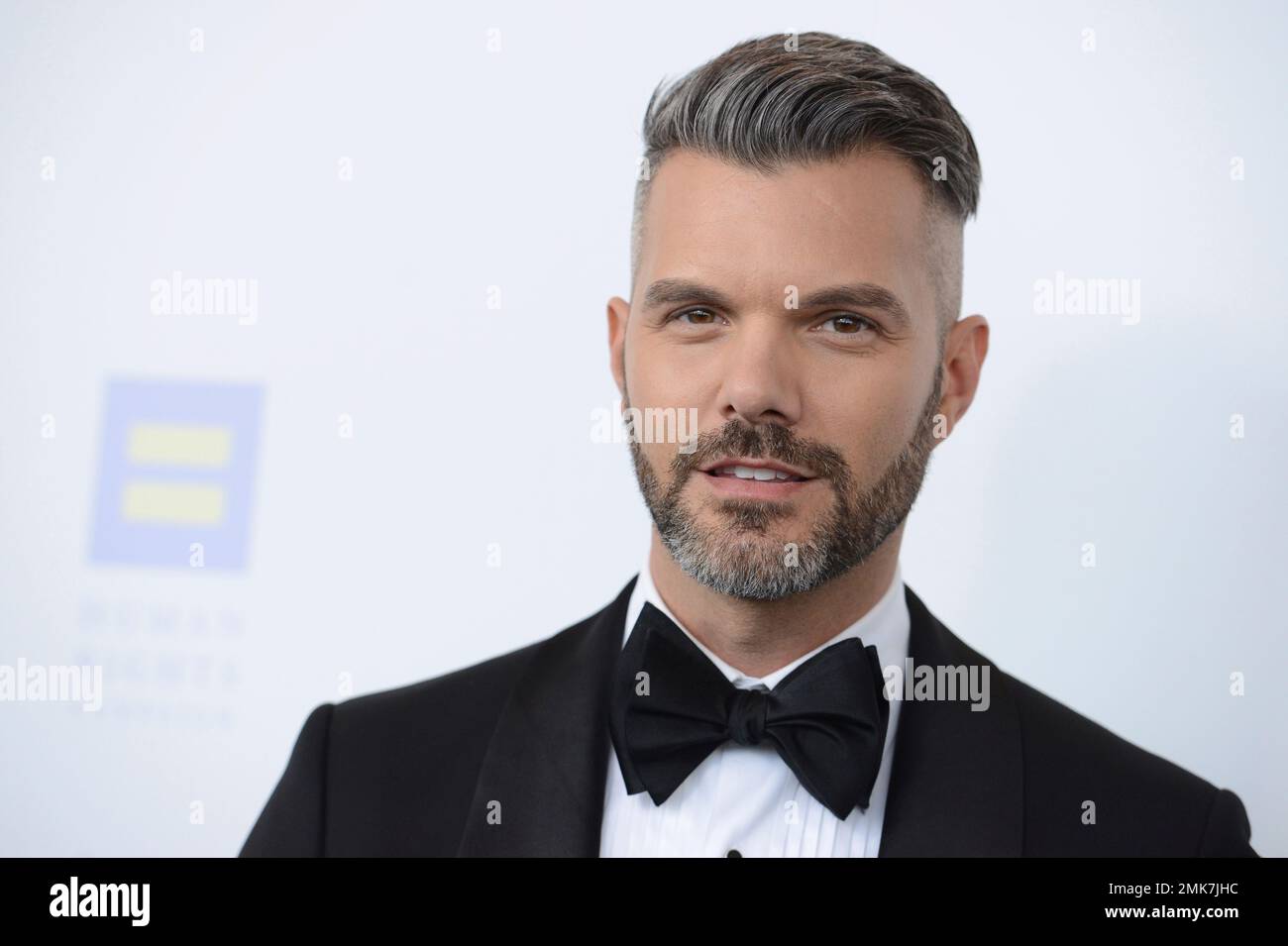 A.J. Gibson attends the 2019 Human Rights Campaign Los Angeles Dinner ...