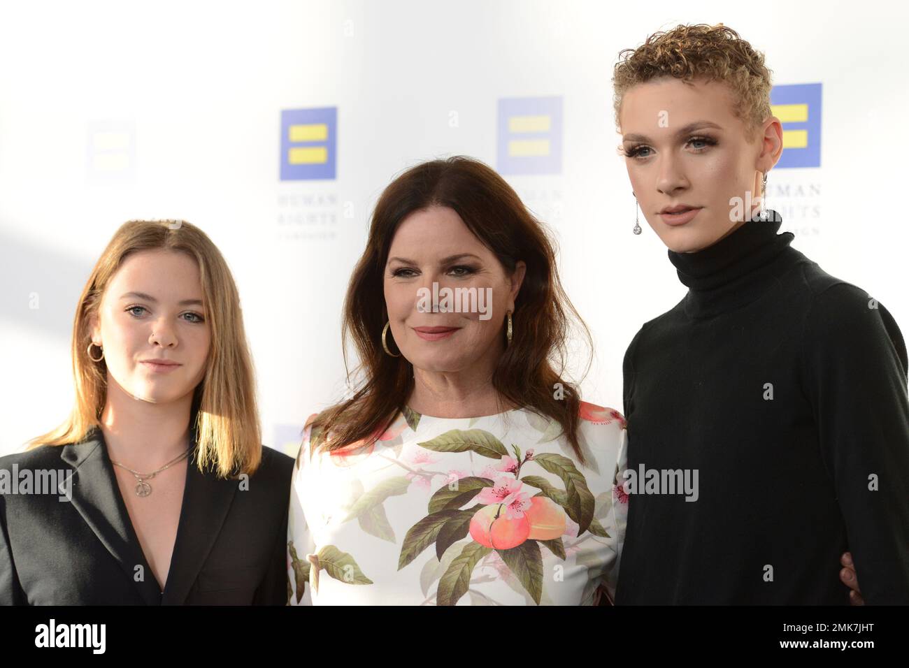 Marcia Gay Harden, Eulala Grace Scheel and Hudson Harden Scheel attend ...