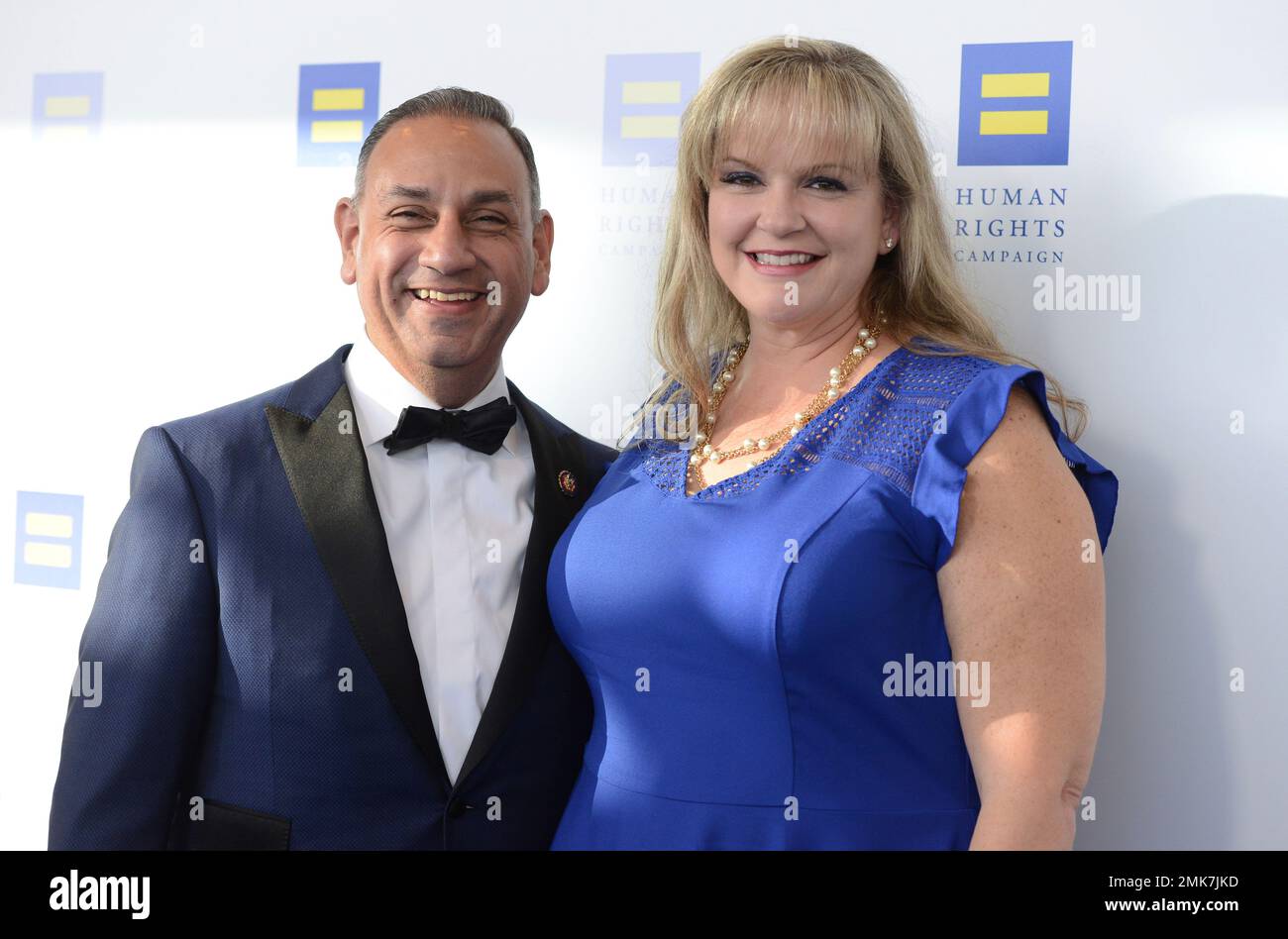 Gil Cisneros and Jacki Cisneros attend the 2019 Human Rights Campaign ...