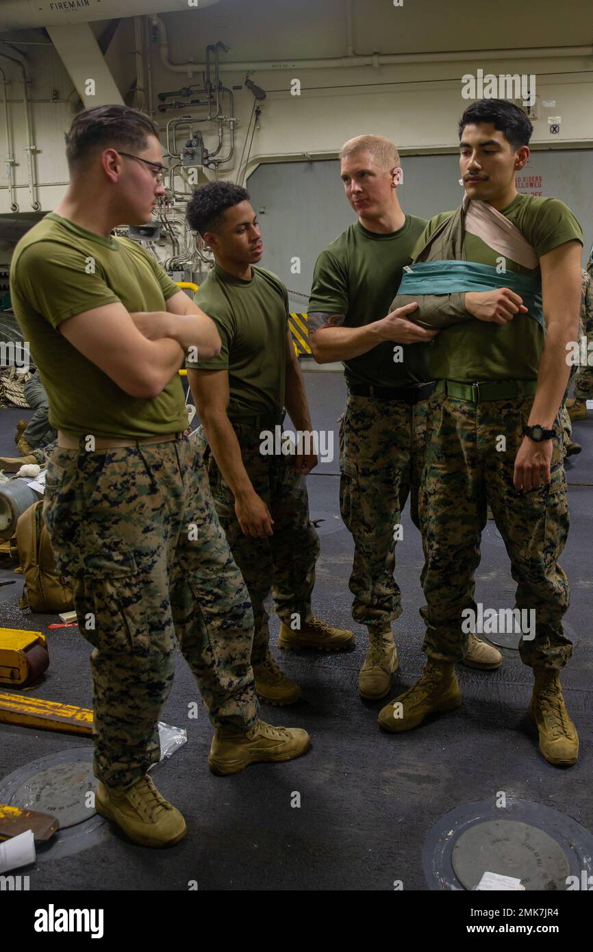 U.S. Navy chief hospital corpsman Thomas Van Ingen, with the 31st ...
