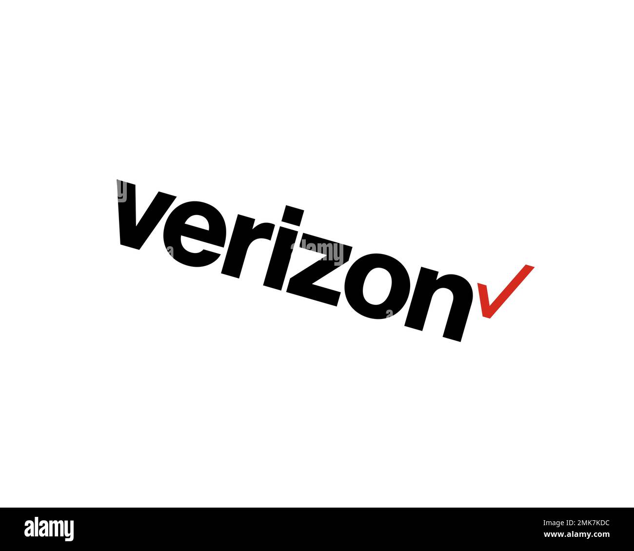 Verizon Communications, rotated, white background, logo, brand name ...