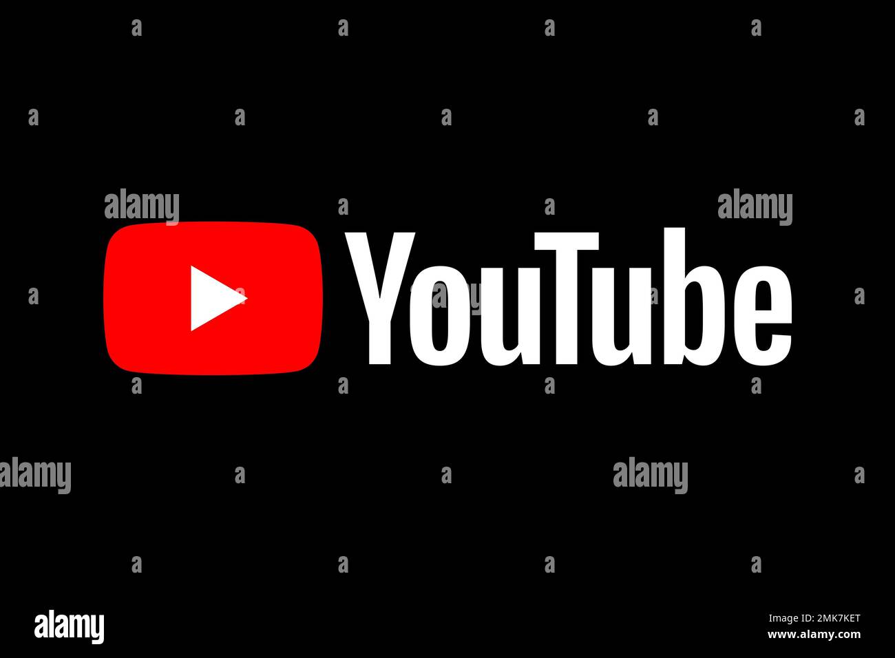 YouTube White Full Color, Logo, Brand Name Stock Photo - Alamy