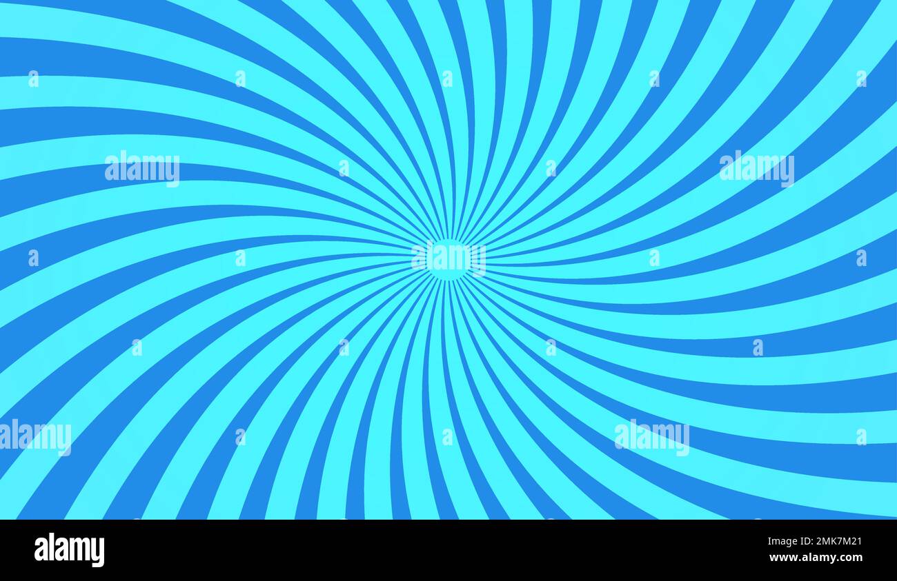 Blue Radial Sunburst Wide Background Vector Cover Banner Stock Vector ...