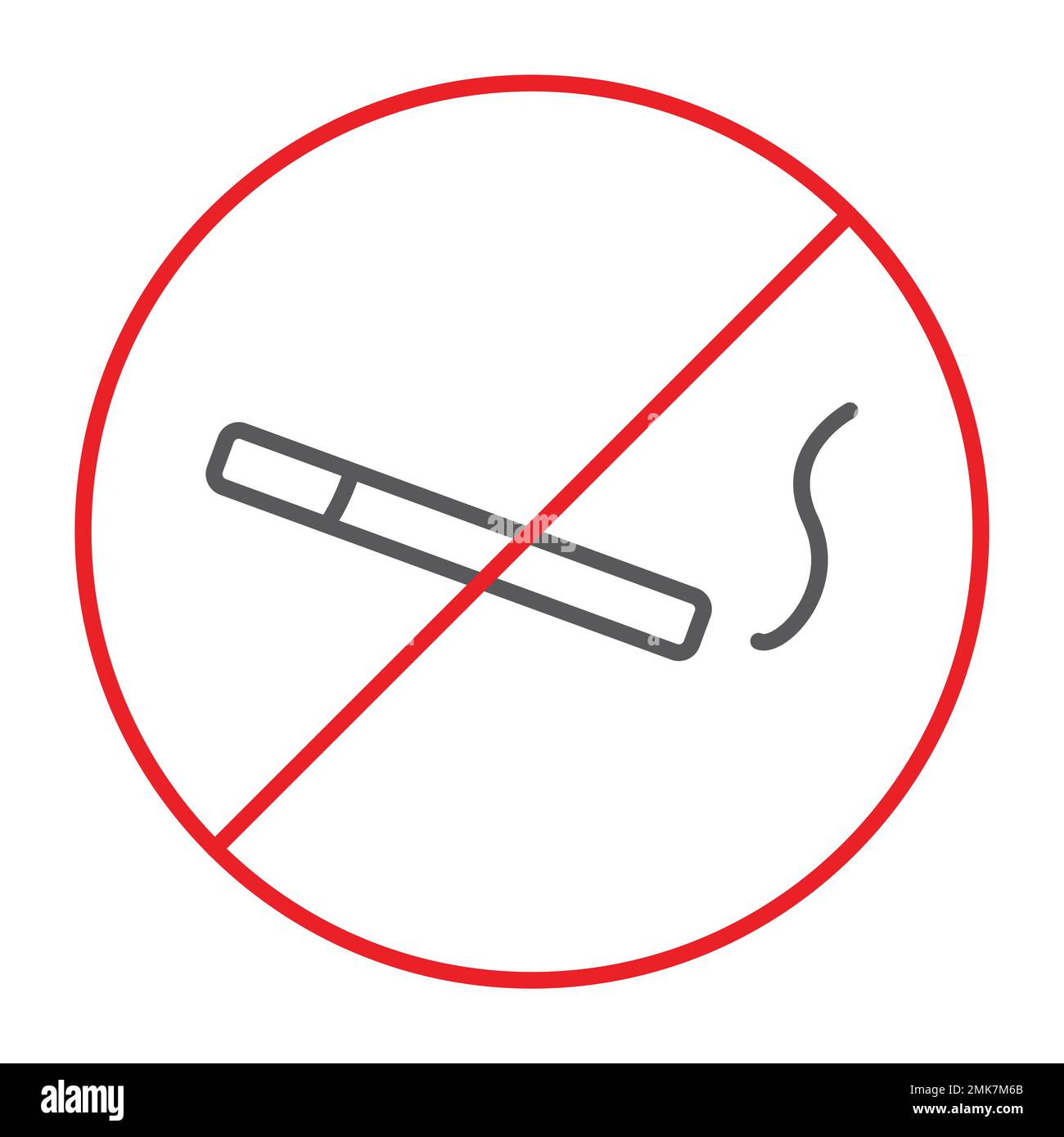 No smoking thin line Stock Vector Images - Alamy
