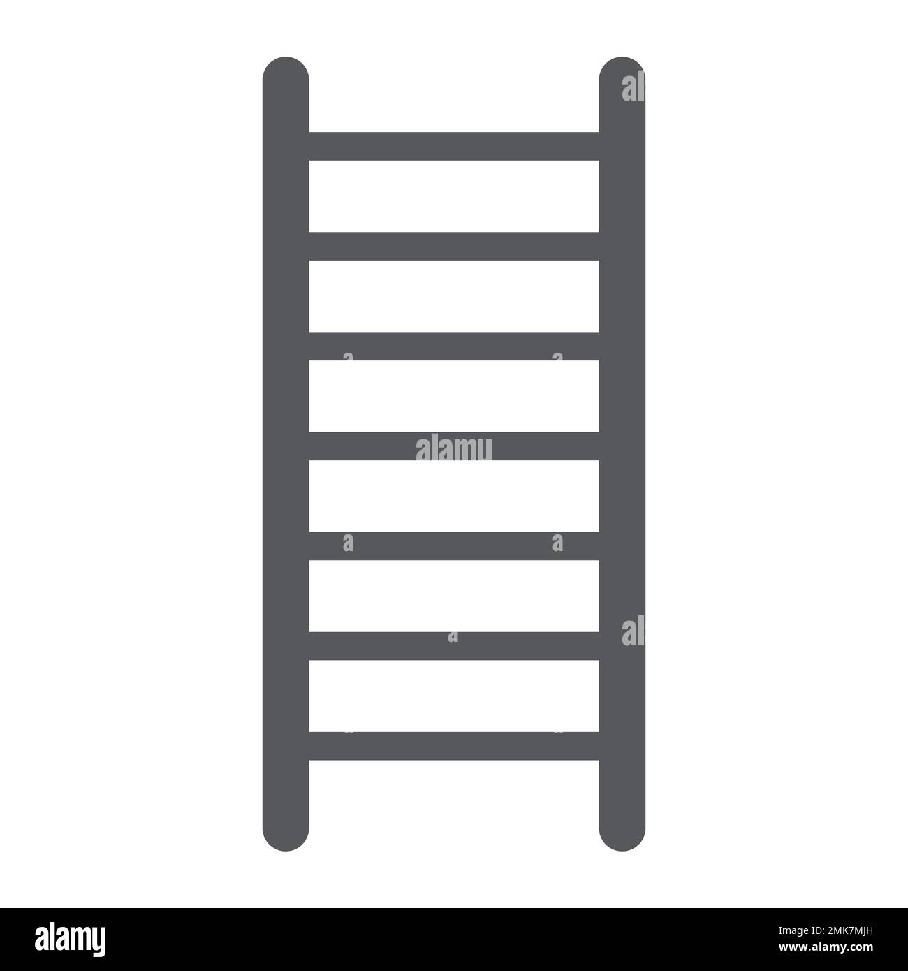 Ladder glyph icon, stair and climb, fire ladder sign, vector graphics ...