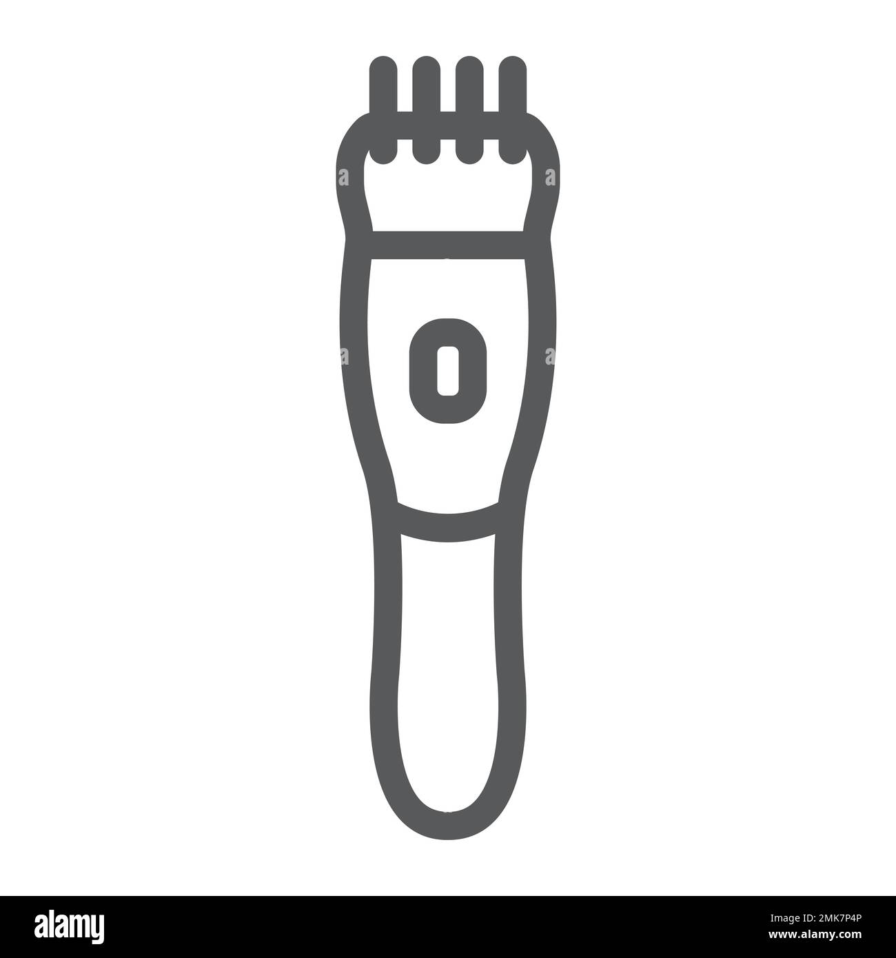 Electric clipper line icon, barber and hairstyle, electric shaver sign ...