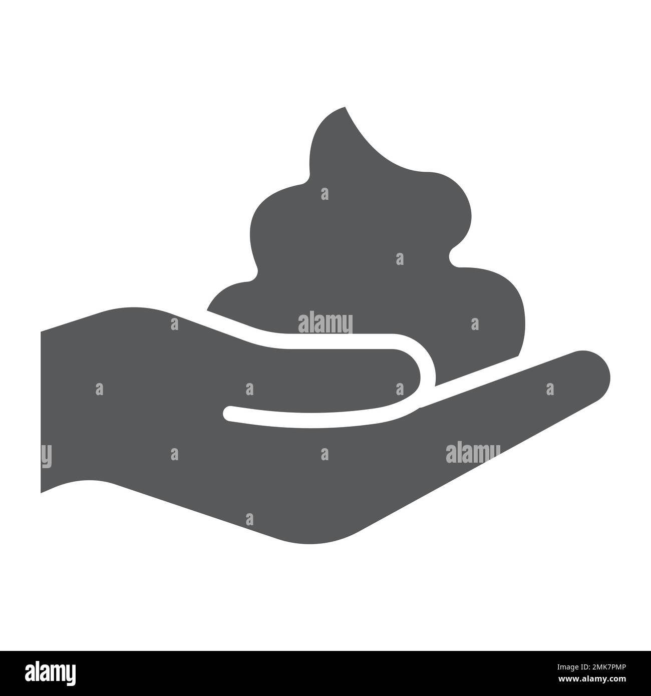 Shaving foam glyph icon, face and care, shaving cream sign, vector ...