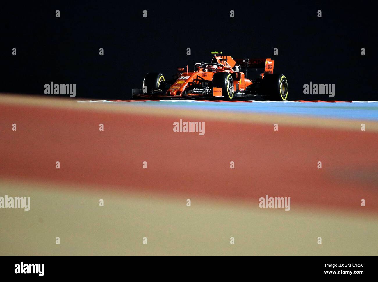 Ferrari driver Charles Leclerc of Monaco steers his car during the ...