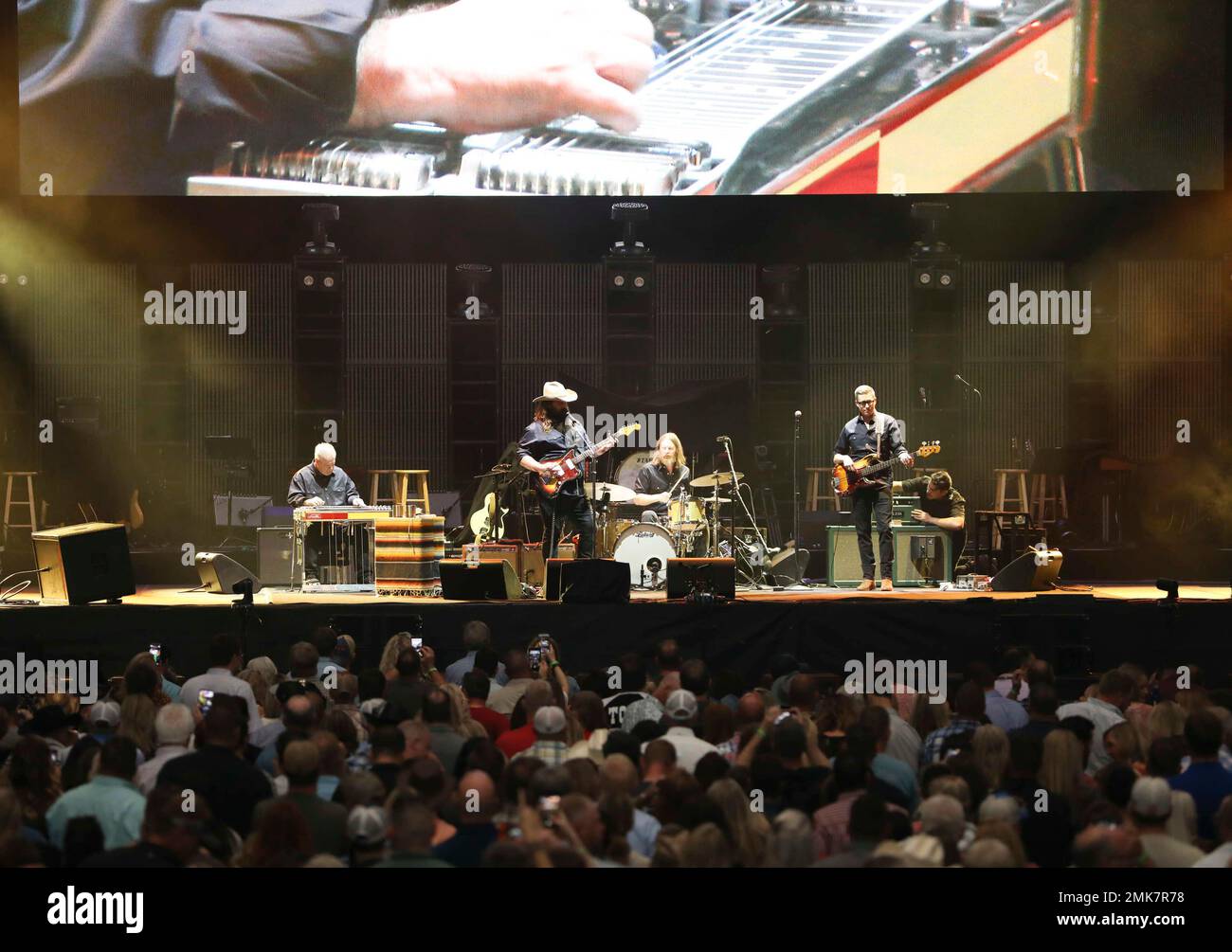 Chris Stapleton performs as the opener for George Strait at Mercedes ...