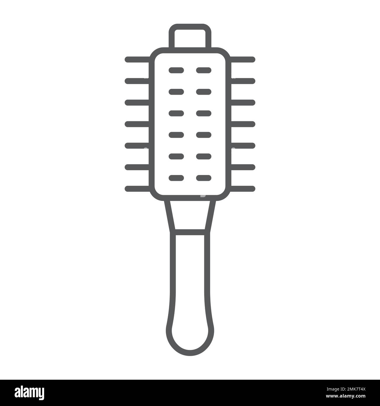 Hairdresser tool round brush Stock Vector Images - Alamy