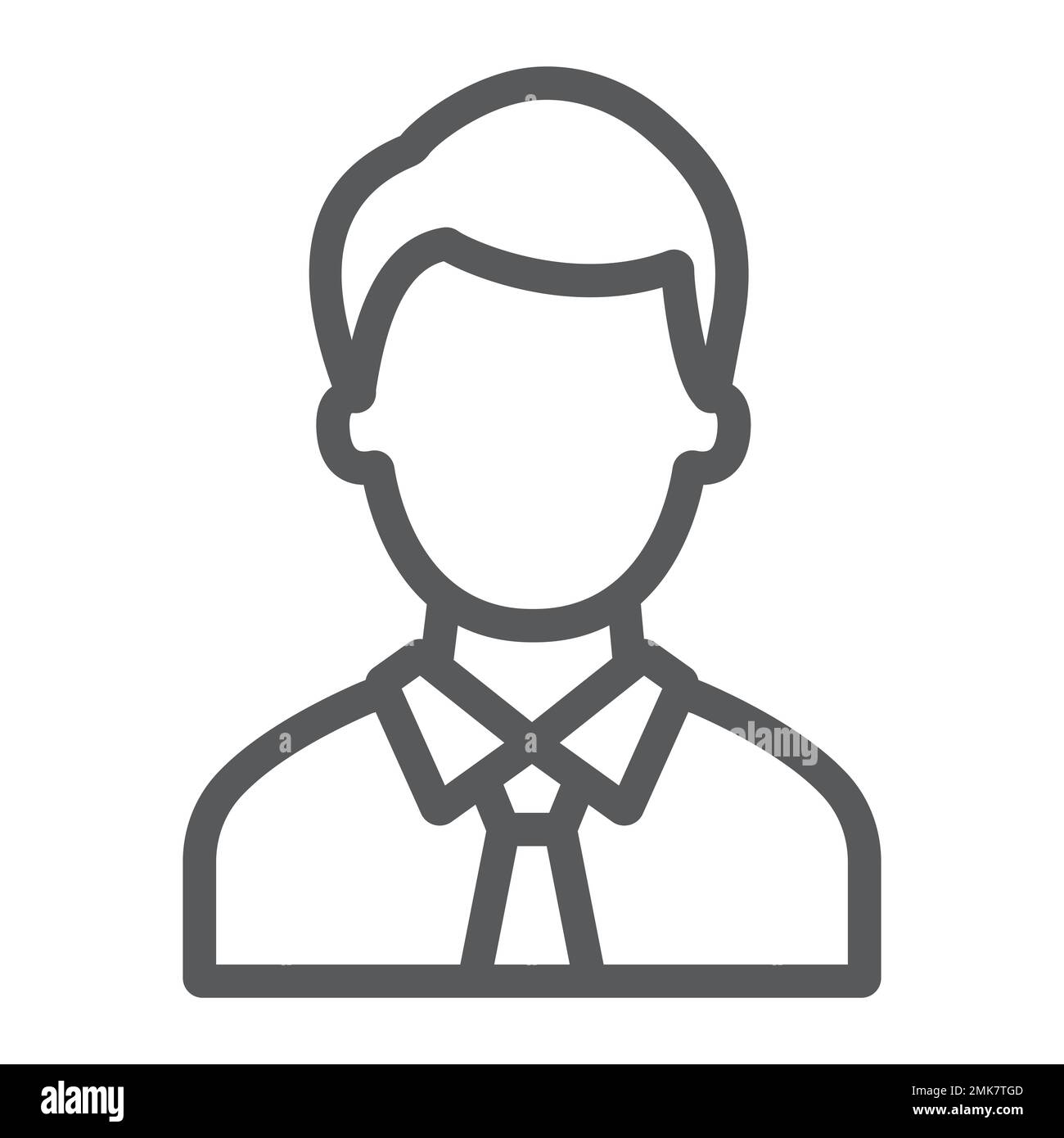 Advocate line icon, justice and law, person sign, vector graphics, a ...