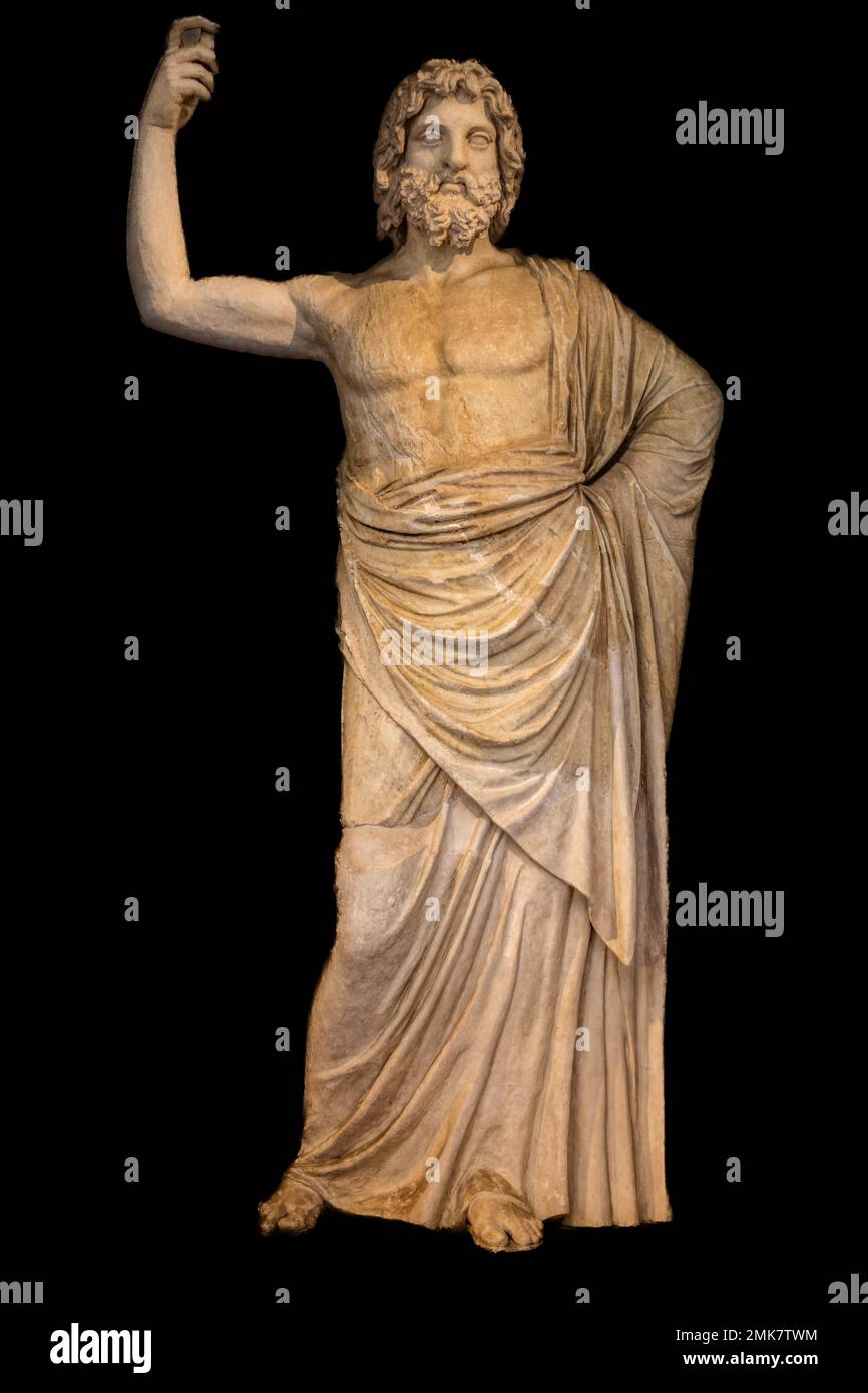 Colossal statue of Zeus Ourios from the 1st century BC, Museo ...