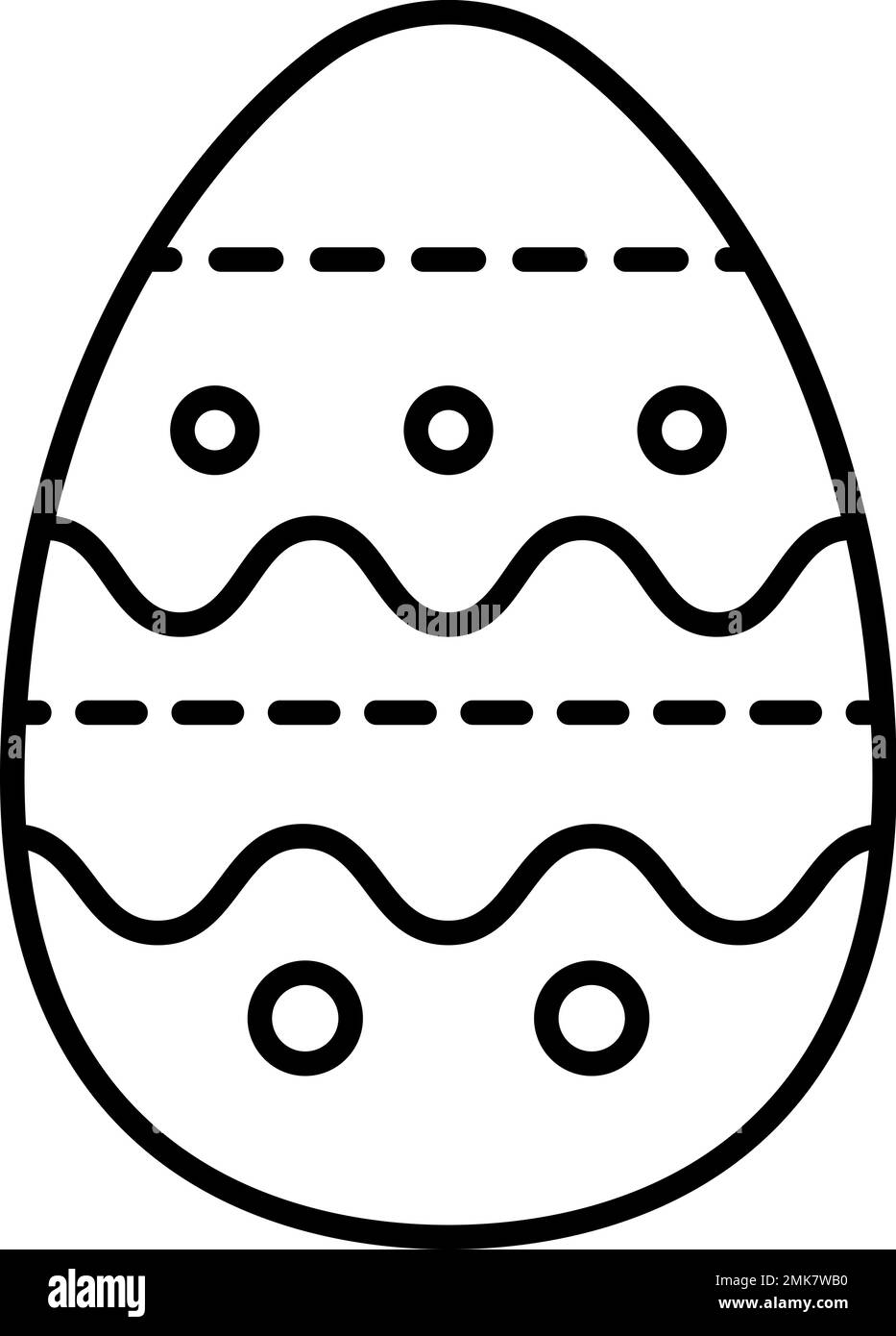 Easter, egg, food vector icon on transparent background. Outline Easter ...