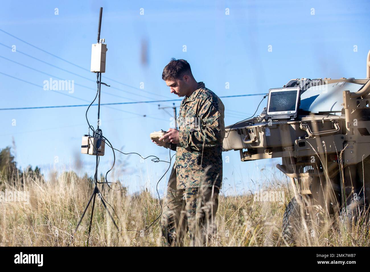 U.S. Marine Cpl. Samuel Peterson, a light armored vehicle crewman with ...