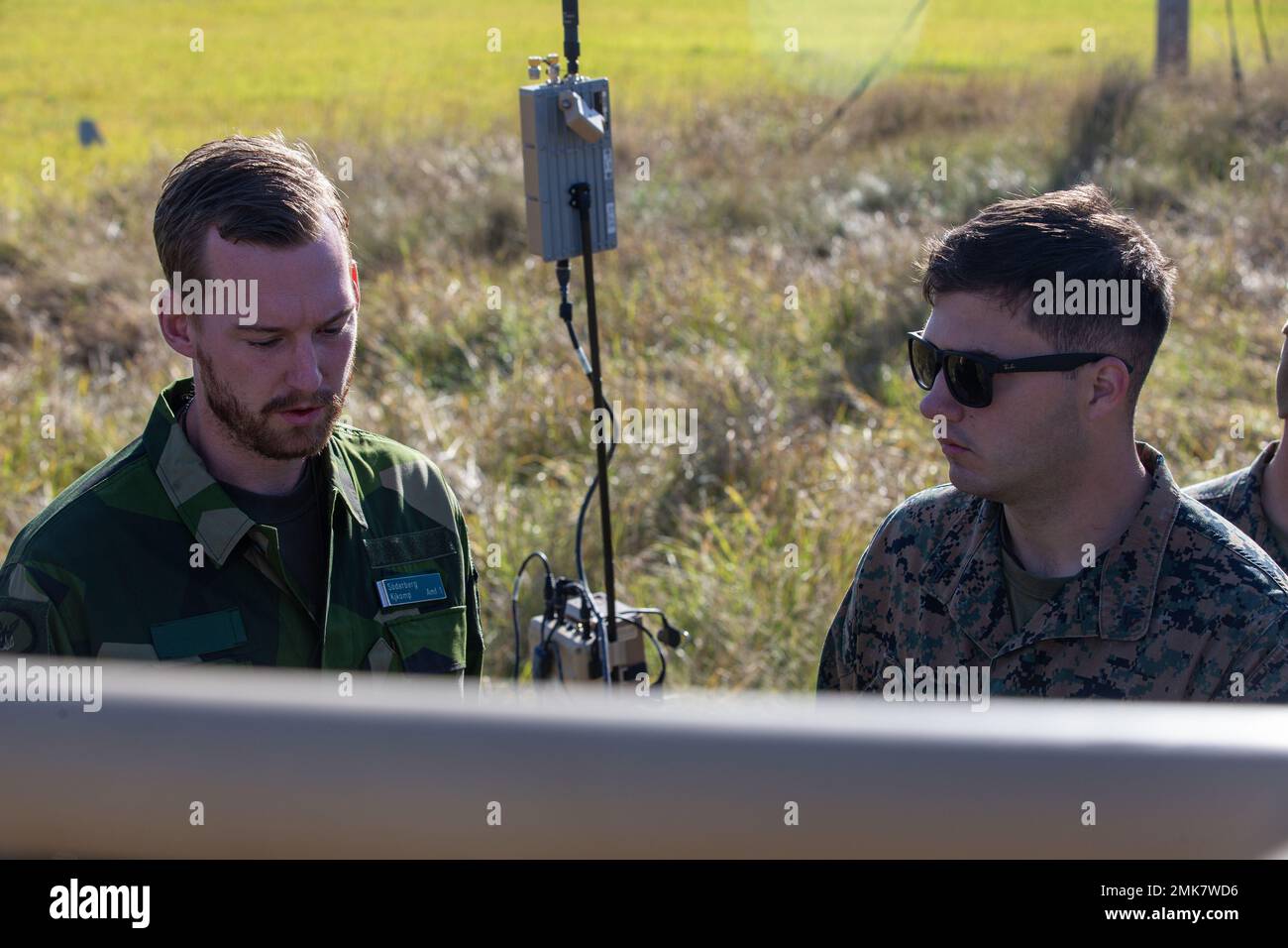 Swedish Marine OR7 Dag Soderberg, a drone operator with 2d Swedish ...