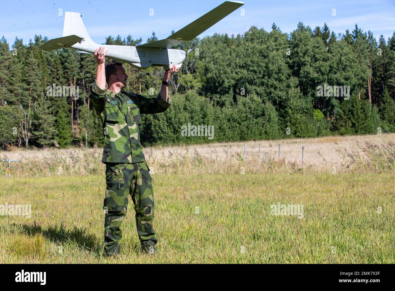 Swedish Marine OR7 Dag Soderberg, a drone operator with 2d Swedish ...