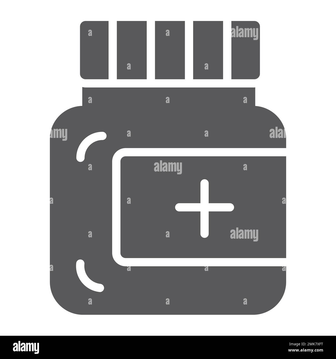 Ointment glyph icon, care and medicine, medical bottle sign, vector ...
