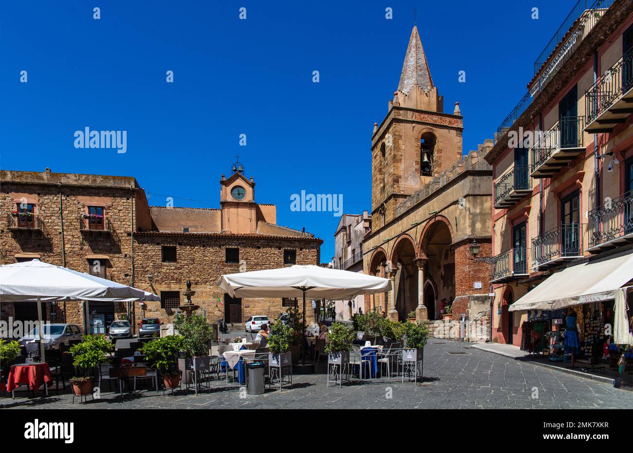 Matrice Vecchia Church in the Piazza of 1350, Castelbuono in the ...