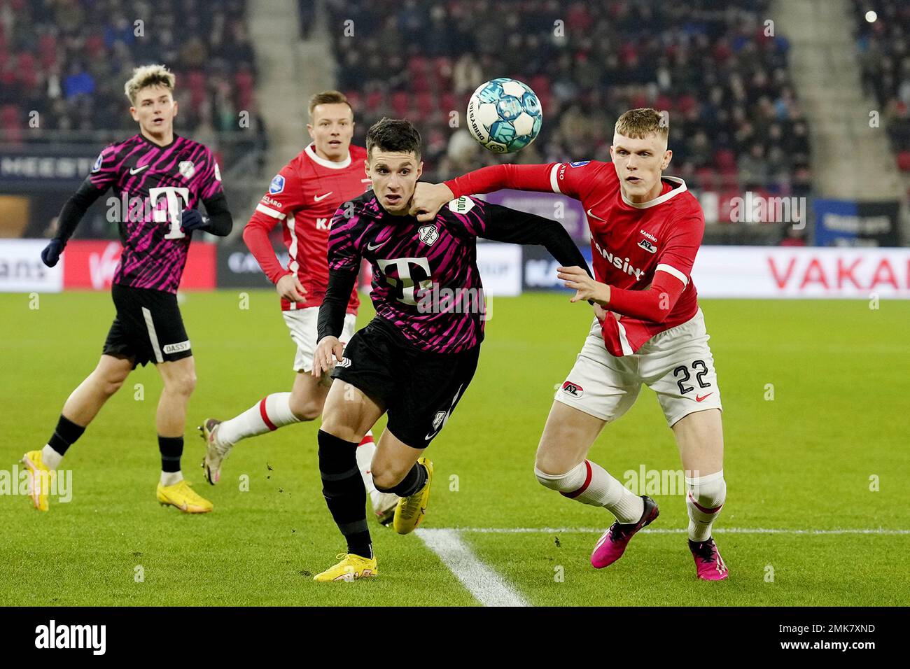 ALKMAAR, 28-01-2023, AFAS stadium , season 2022 / 2023 , Dutch ...