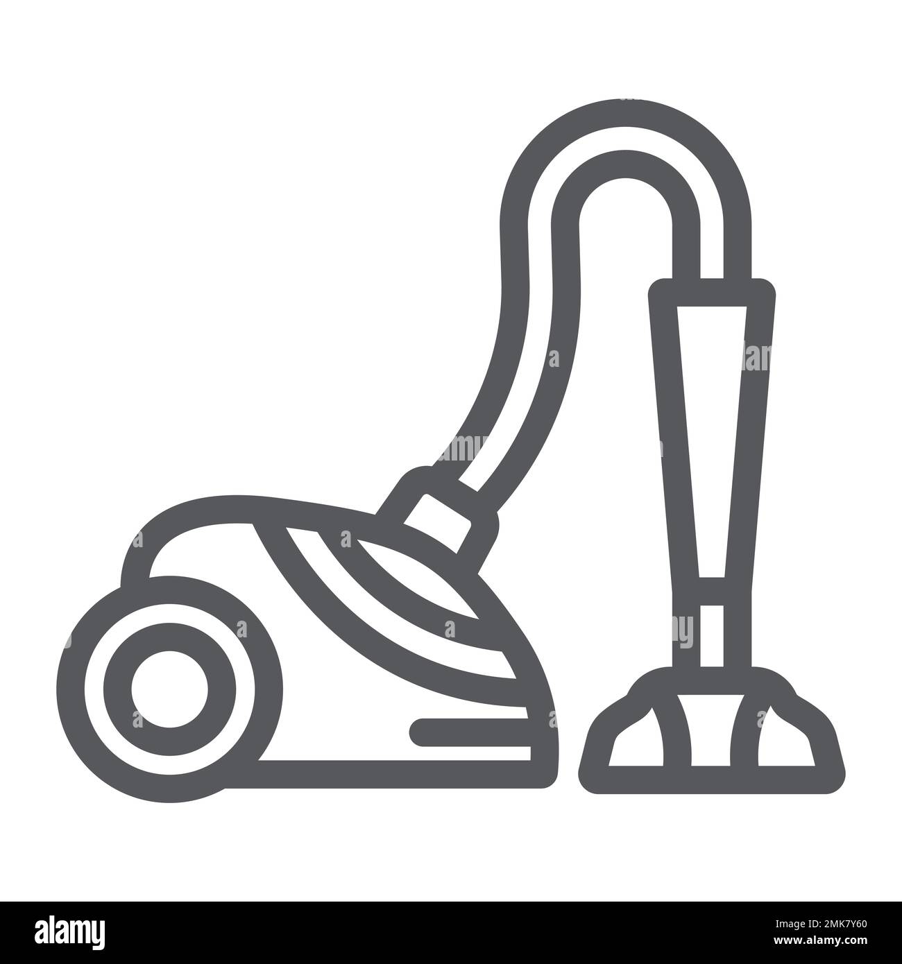 Vacuum cleaner line icon, appliance and home, hoover sign, vector ...