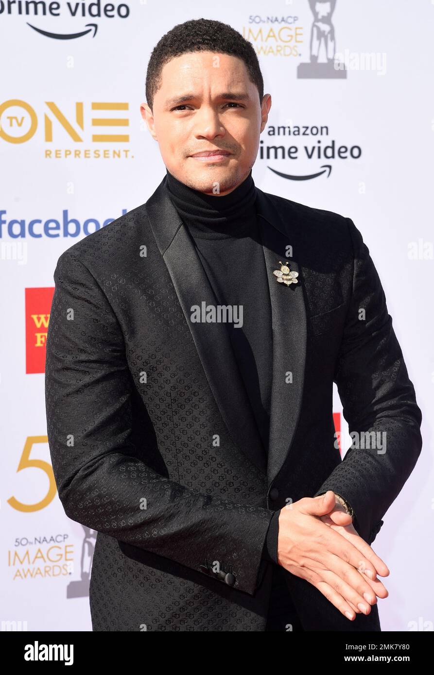 Trevor Noah arrives at the 50th annual NAACP Image Awards on Saturday ...