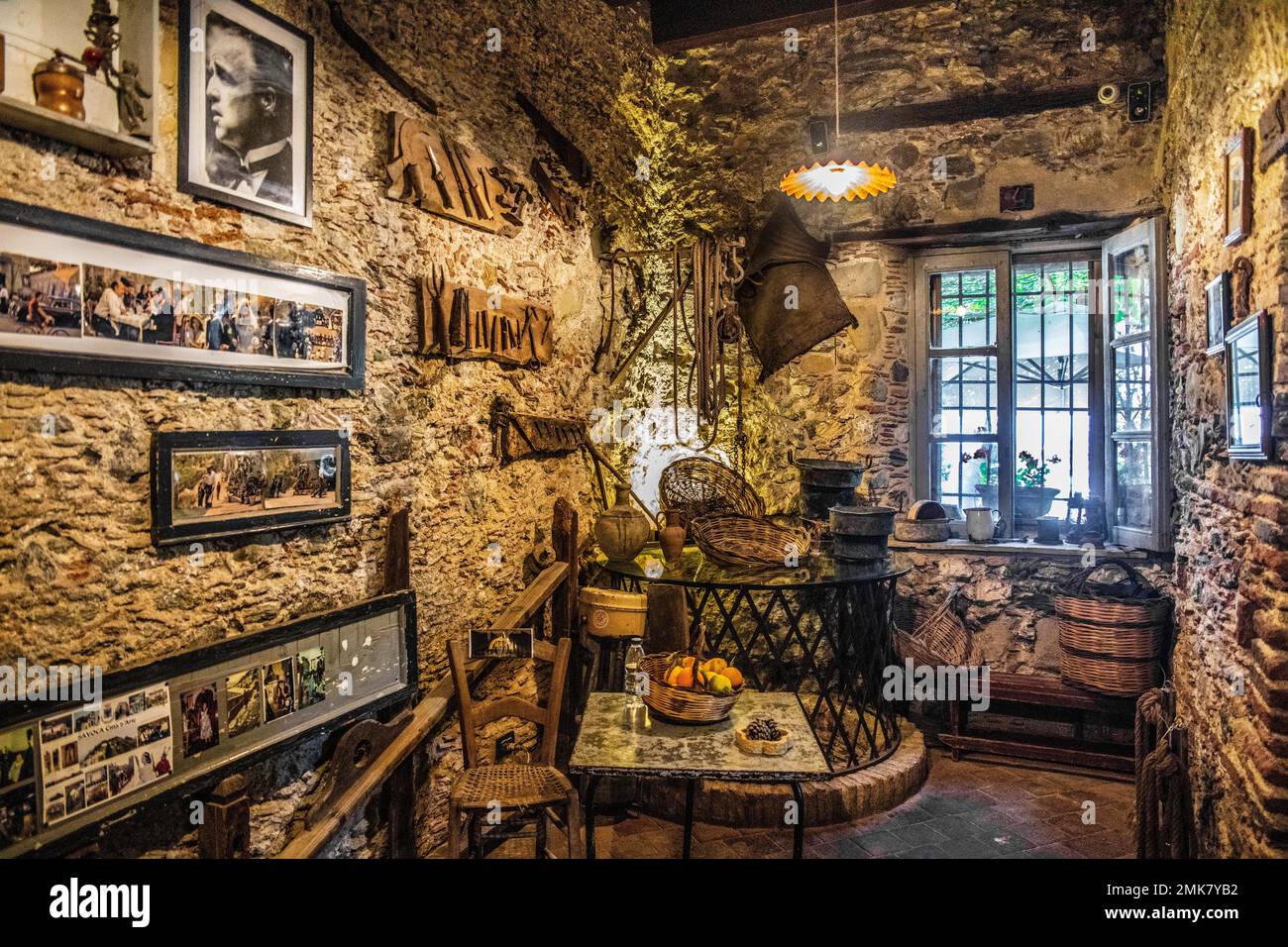 Bar Vitelli with exhibits of the film The Godfather, Savoca, famous for ...