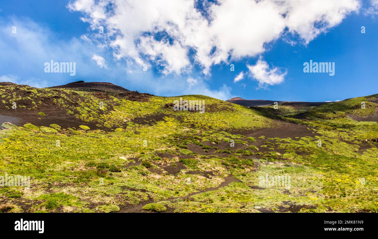 Hiking at Rifugio Sapienza, Aetna with four summit craters is the ...