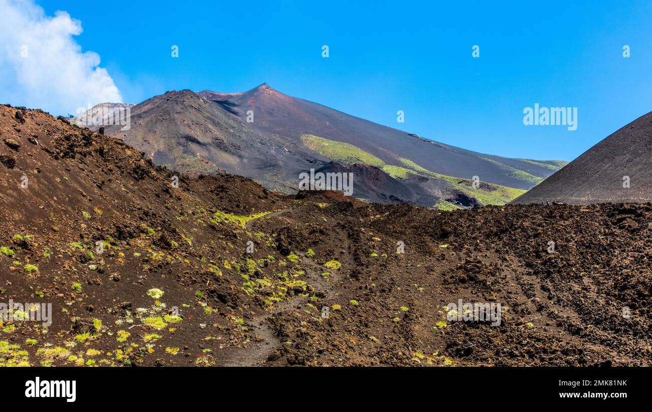 Hiking at Rifugio Sapienza, Aetna with four summit craters is the ...