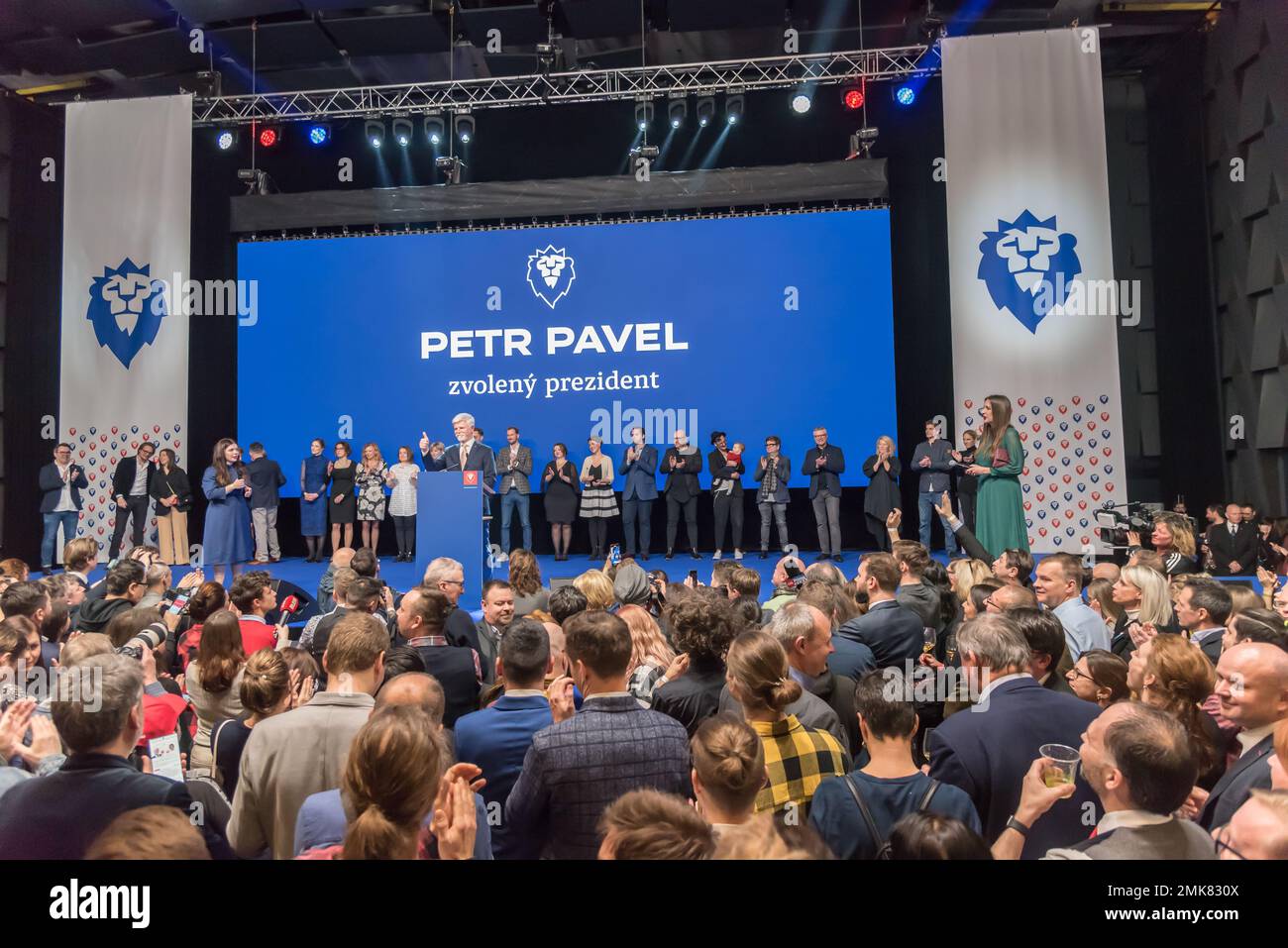 Prague, Czech Republic. 28th Jan, 2023. Winner of Czech presidential ...